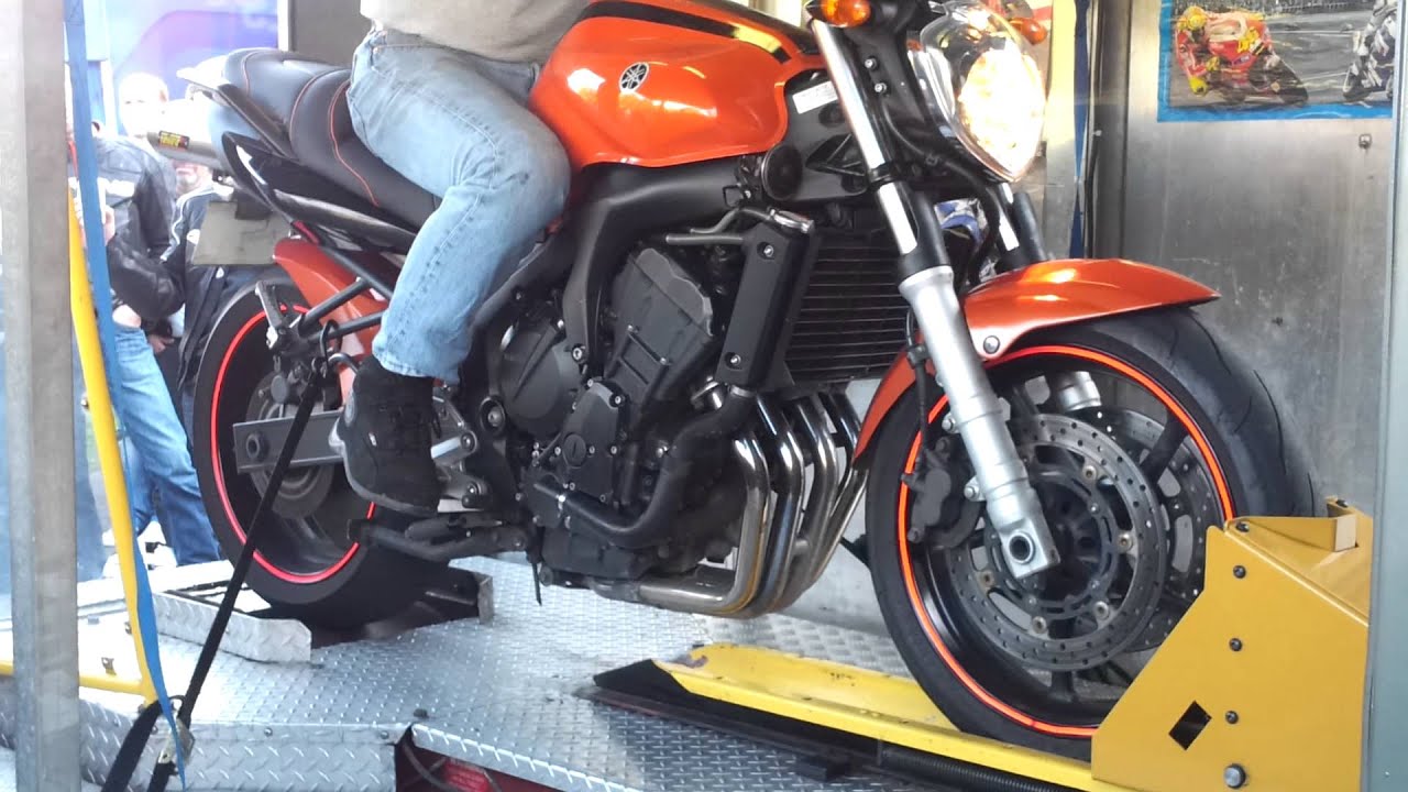 Yamaha FZ6 Banc de puissance dynojet ( FZ6 Yamaha Dynamometer dynojet ...