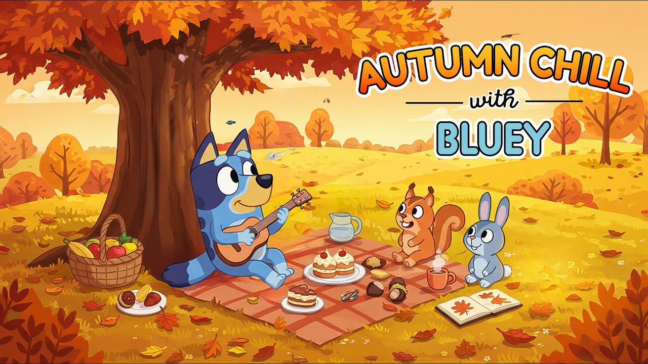 Autumn Chill with Bluey 🍁 Upbeat Jazz Playlist to Help You Focus - YouTube