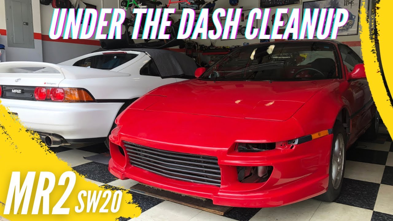Project RUSToration - Toyota MR2 SW20 under dashboard cleanup - YouTube