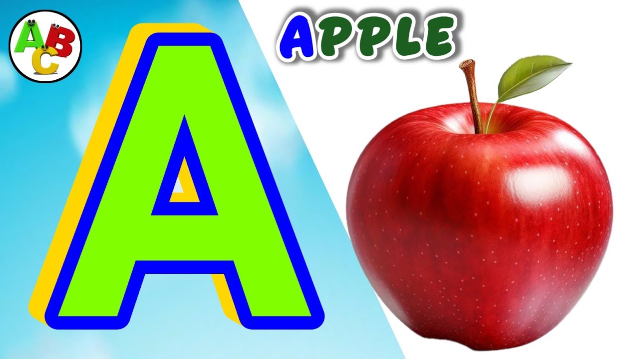 A Is For Apple 🍎 a aa Apple a Apple 🍎 || Abcd Nursery rhymes videos 📹 ...