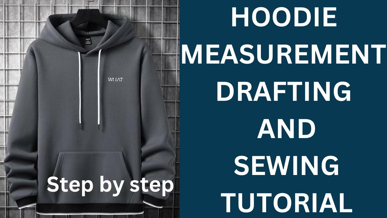 Hoodie cutting and sewing tutorial/sweater stitching - YouTube