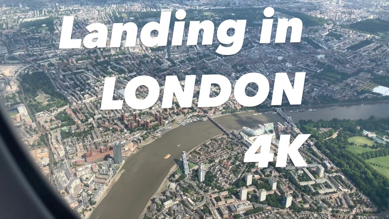 Landing in LHR with Amazing Views of LONDON 4K - YouTube