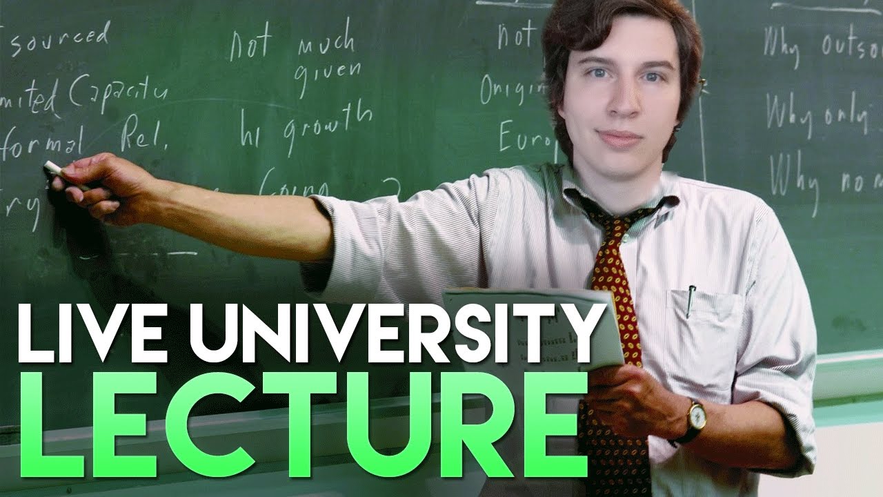 Live University Lecture About YouTube As A Career! - YouTube
