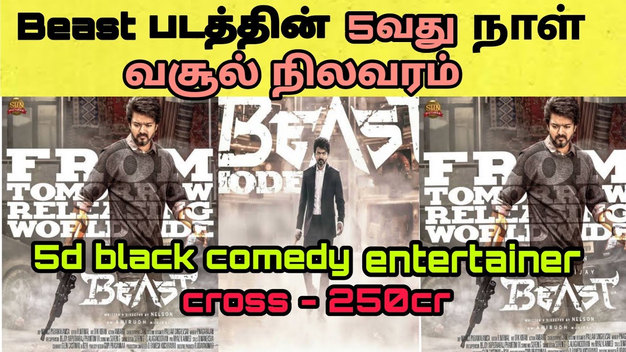 Beast 5th day worldwide box office collection |Beast 5th day collection ...