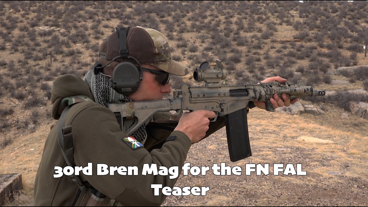 FN FAL Bren Mag (30rd curved mag) - YouTube