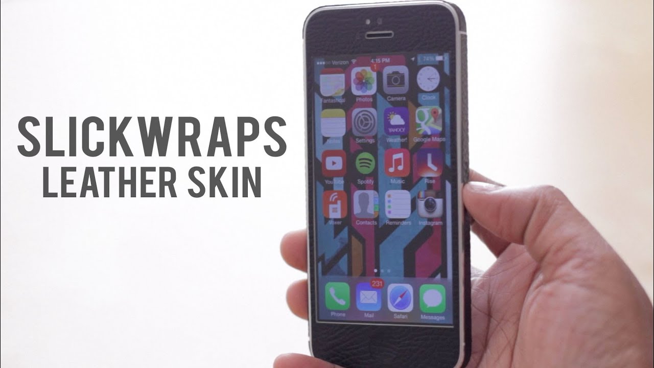 Slickwraps Skin for iPhone 5s, 5c, and 5 Review - YouTube