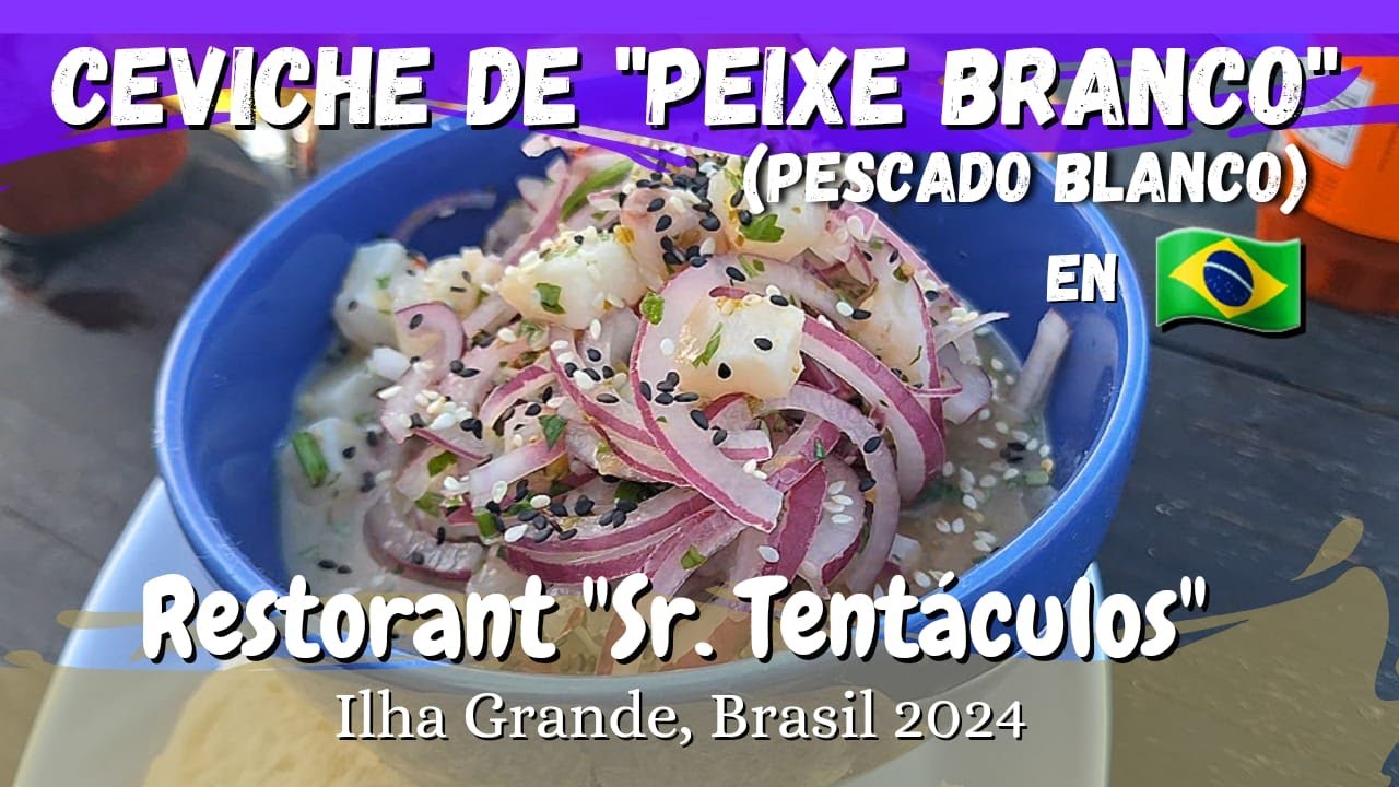 Como es el Ceviche en Brasil de "Peixe Branco" (Pescado Blanco) - YouTube