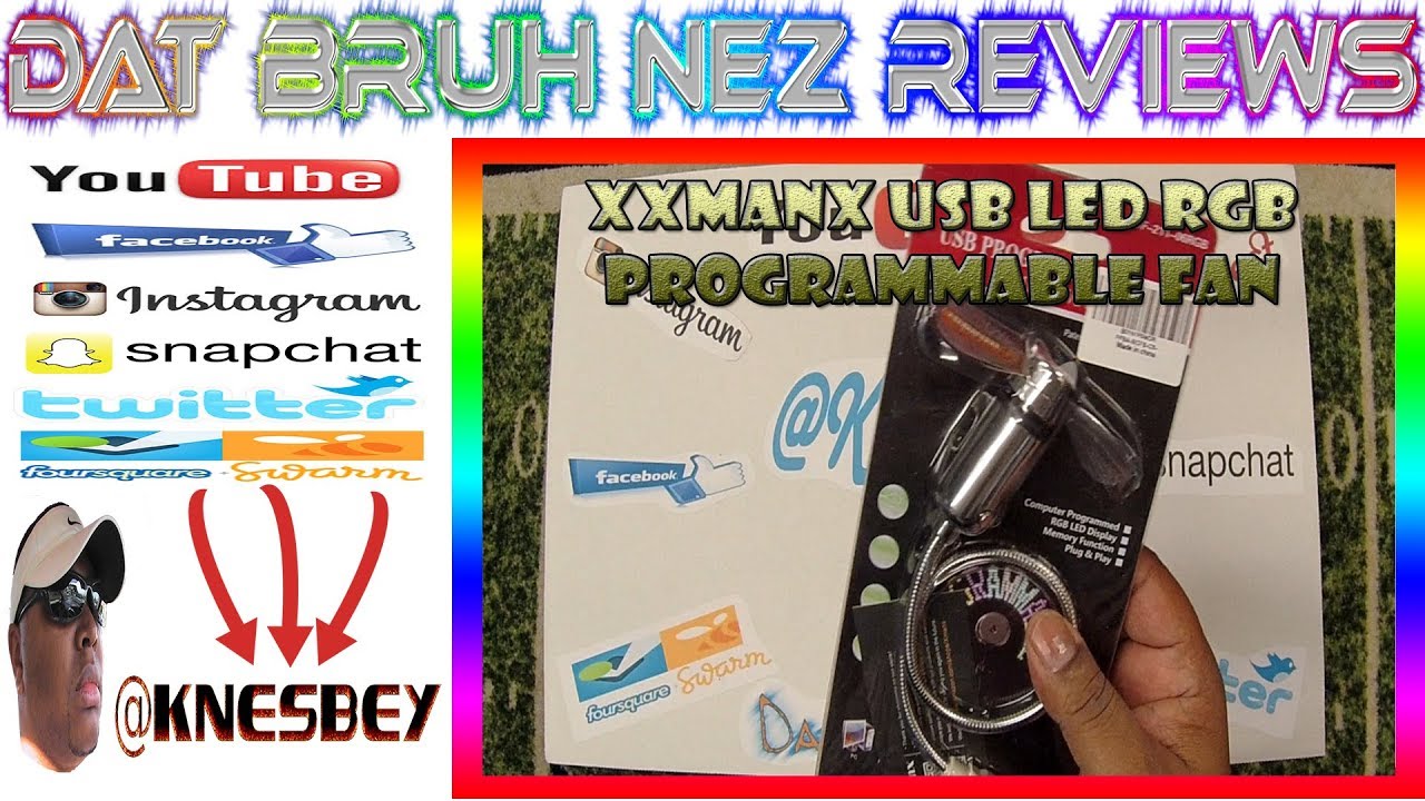 XXMANX USB LED RGB PROGRAMMABLE FAN - YouTube