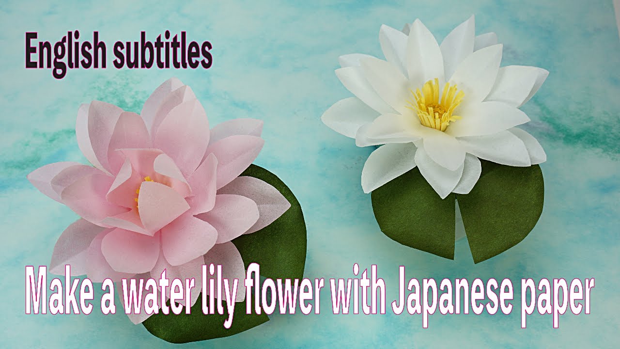 How To Make A Origami Water Lily SVG/PNG Water Lily Template, DIY
