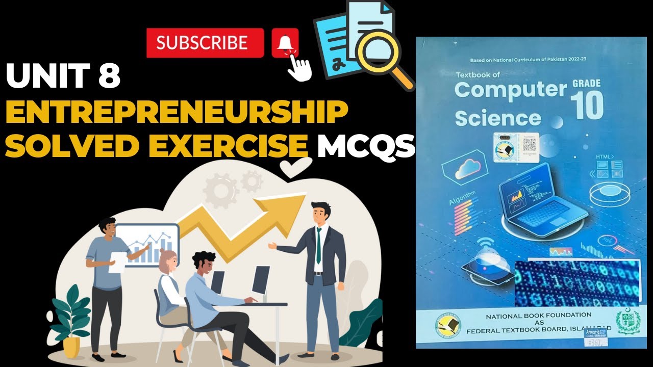 Class 10 Computer | Unit 8 Entrepreneurship | Exercise Solved MCQs ...