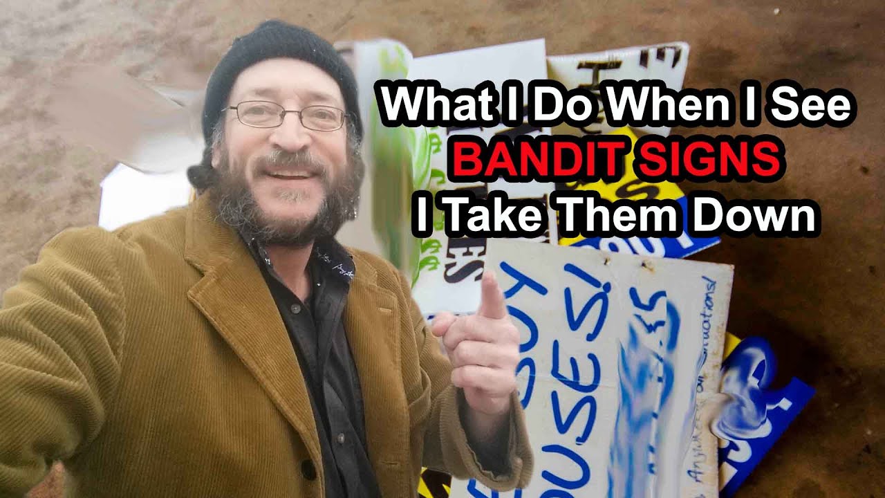 Bandit Signs: How To Remove Bandit Signs - YouTube