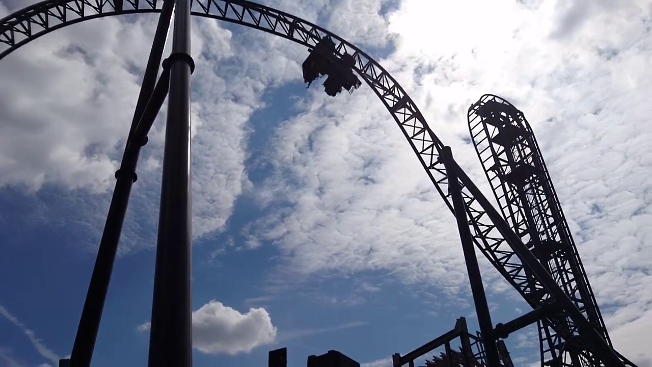 Saw The Ride Roller Coaster At Thorpe Park Resort, 8 July 2017 - YouTube