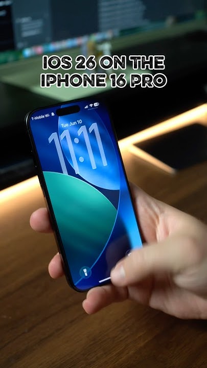 iOS 26 on the iPhone 16 Pro! #shorts #ios26 - YouTube