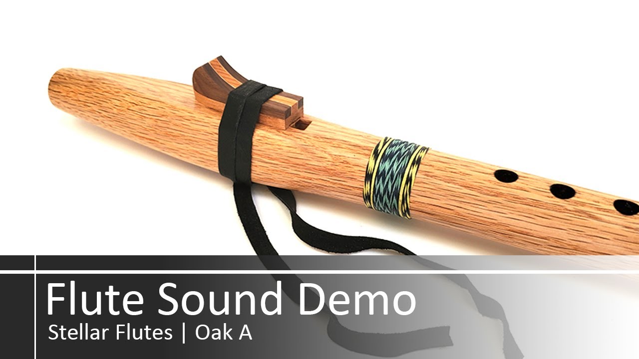 Native American Style Flute | Key of A | #3700 Oak - YouTube