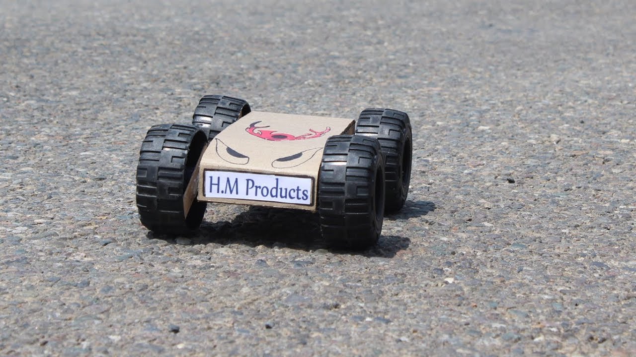 How To Make RC Powerful Car Using Cardboard ! 4x4 RC CAR - YouTube
