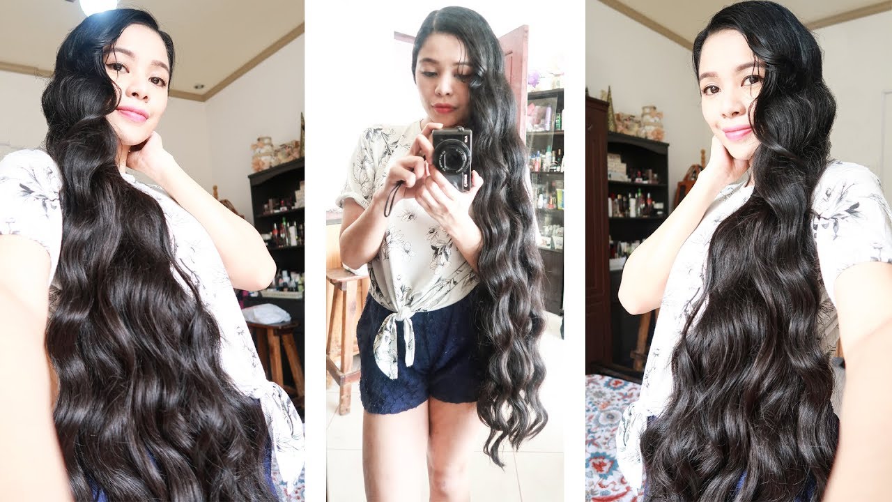 No Heat Curls-Boba Straws Curls- Heatless Christmas Party Hairstyle ...