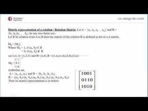 DMS Unit 3 Lecture 1 Cross Product, Relations definition, Domain and Range - YouTube