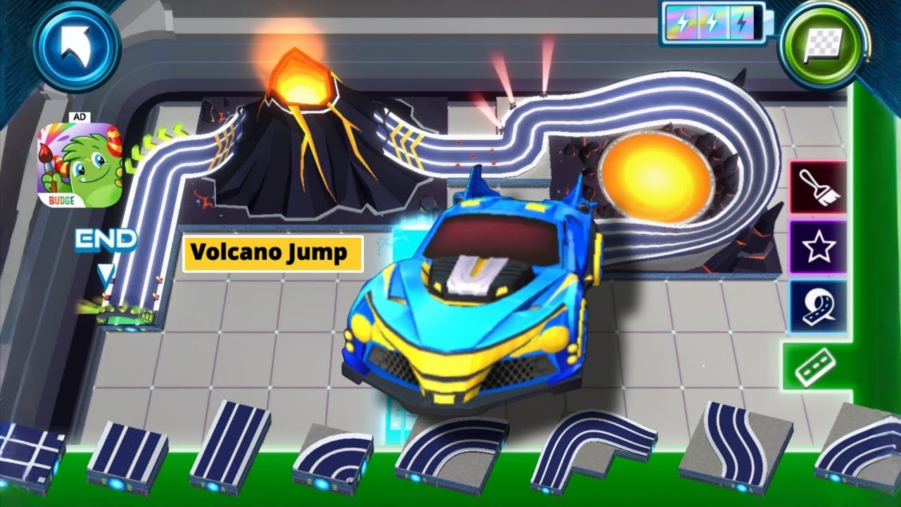 RACECRAFT GAME : STREAM CAR RACE IN VOLCANO JUMP TRACK | HOT WHEELS ...