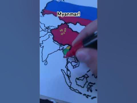 Drawing Asian Countries (part Myanmar) - YouTube