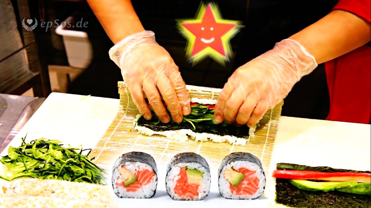 Cooking the Japanese Sushi for Money. - YouTube