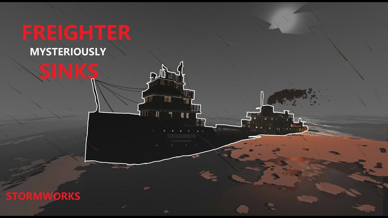 Stormworks: FREIGHTER SINKS IN STORM! - YouTube