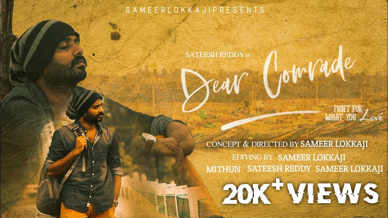 Yetu pone Cover Song Telugu | Dear Comrade | Sateesh Reddy | Sameer ...
