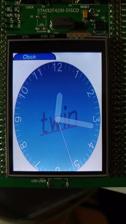 EVGUI Clock demo on STM32F429-DISCO - YouTube