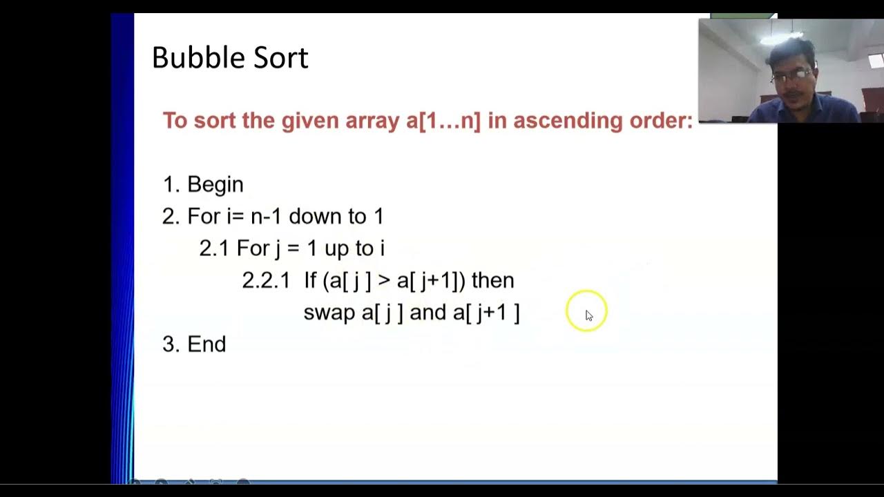 BubbleSort : Concept Explain - YouTube