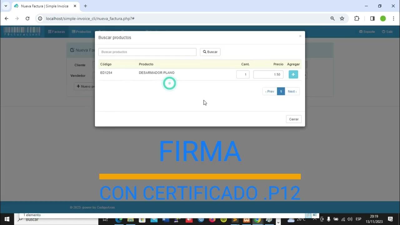 Sistema de facturación electrónica simple en PHP Sri Ecuador - YouTube
