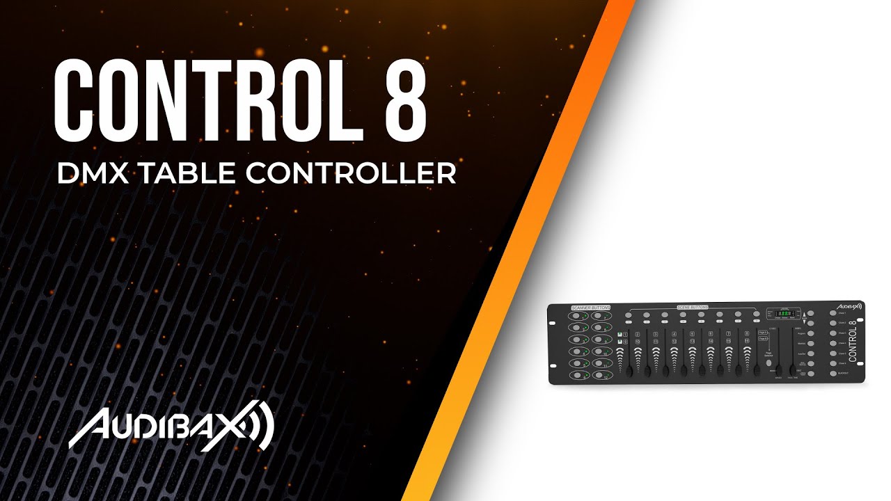 Audibax Control 8 DMX Table Controller - YouTube