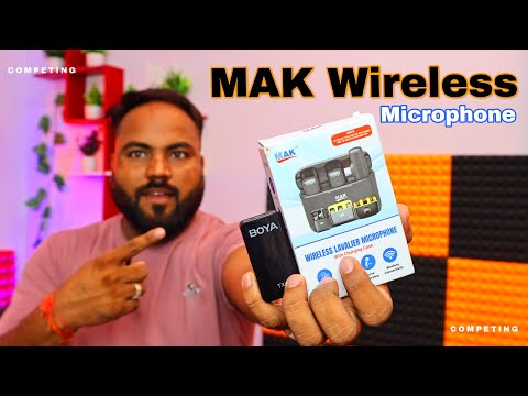 MAK Wireless Noise Reduction Mic with Charging Case, Mic Microphone