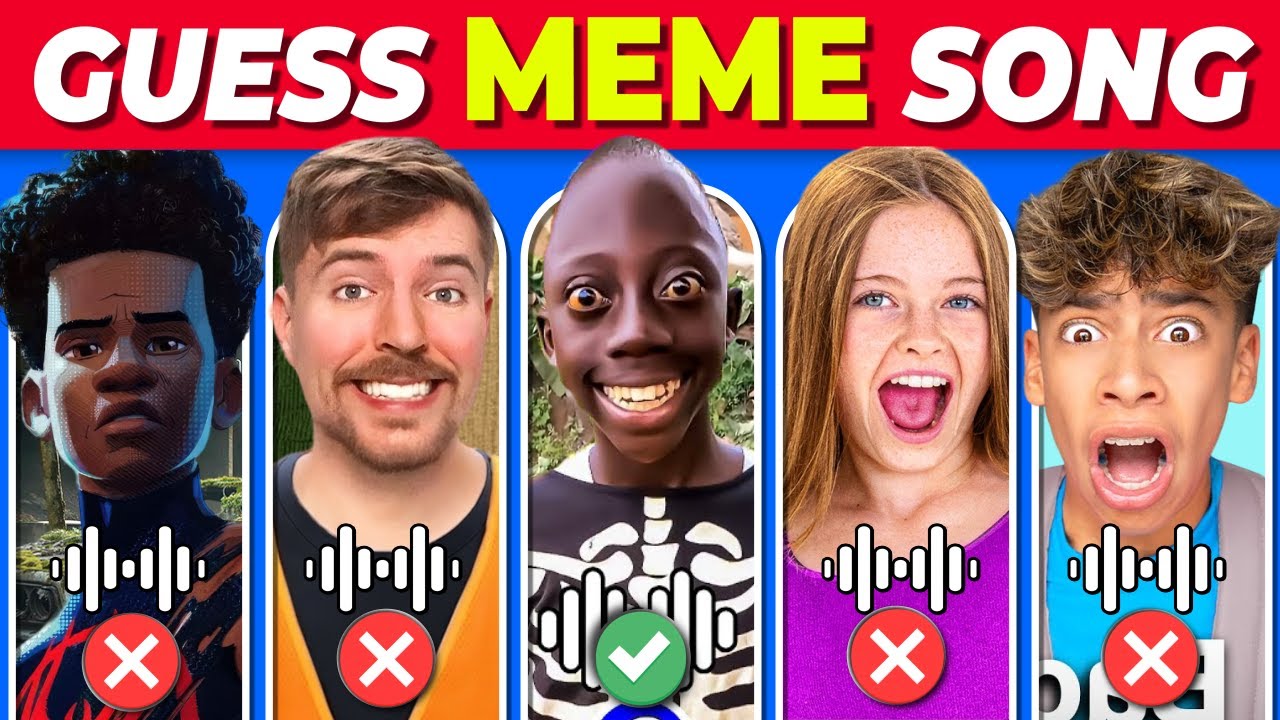 GUESS MEME & WHO'S SINGING 🎤🔥🎵| Salish Matter, Tenge, Elsa, MrBeast ...