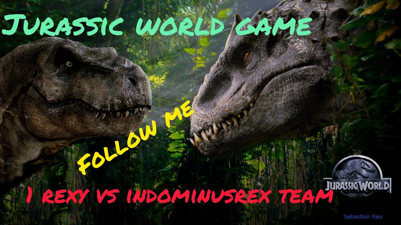 1 rexy vs indominusrex team! #jurassicworld #rexy #indominusrex #video ...