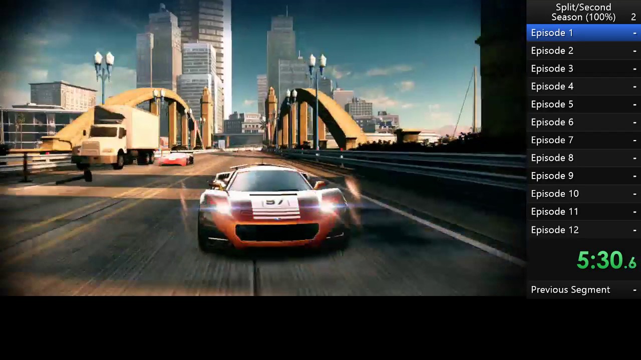 Split/Second - Speedrun Season 100 % / 5:45:42 - YouTube