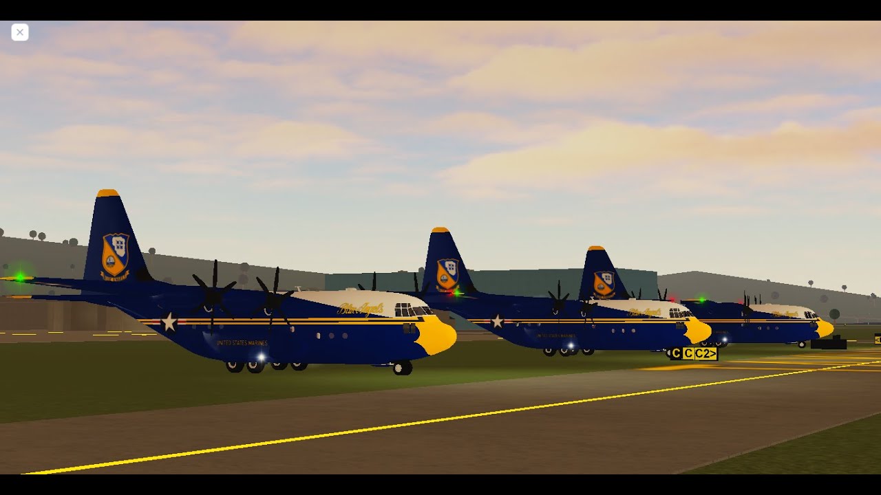 PTFS Blue Angels C-130 (Formation Squad Flight) The Fat Albert Squad ...