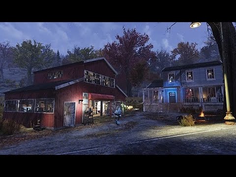 Fallout 76 CAMP Dirt Floor Barn & Farmhouse - YouTube