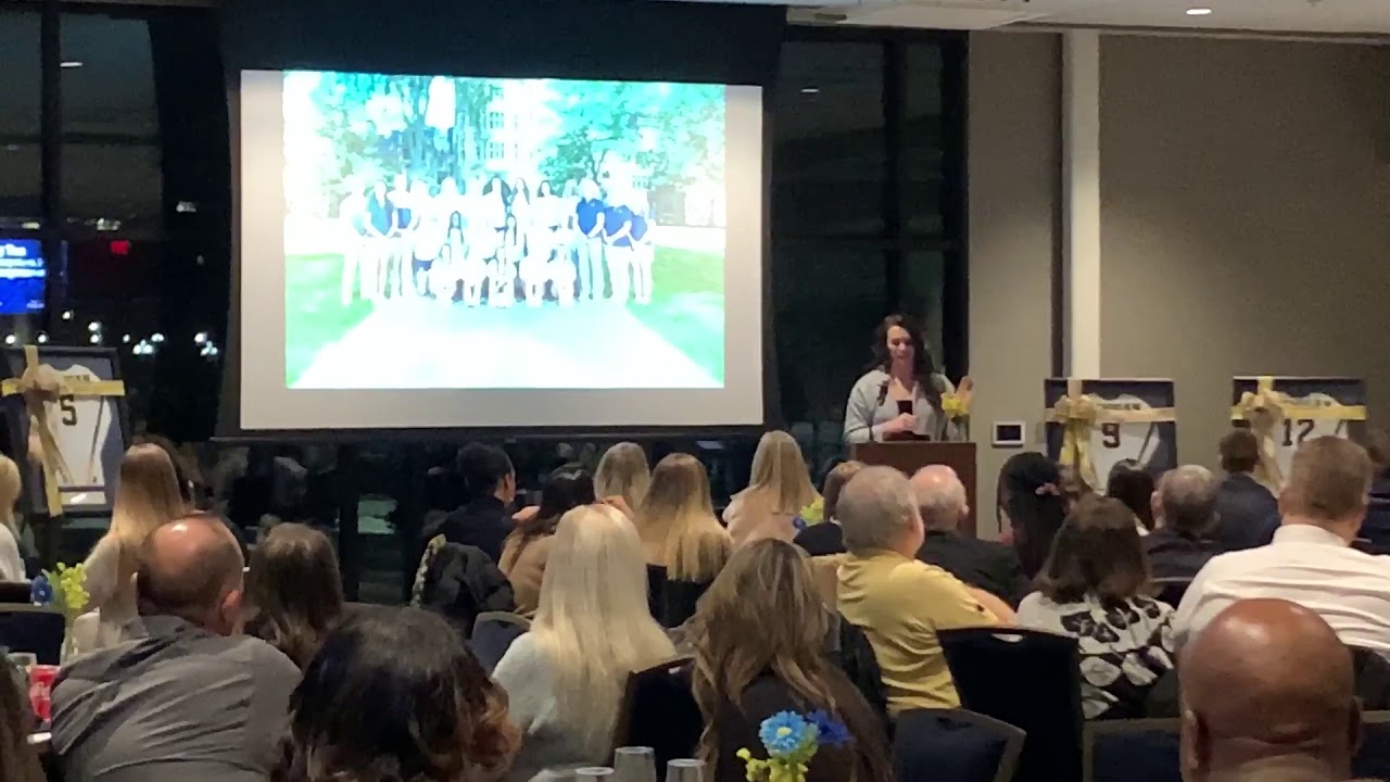 2019 University of Michigan Volleyball Banquet - Cori Crocker - YouTube