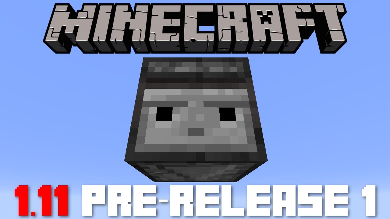 Minecraft Update: 1.11 Pre-Release 1: OBSERVER BLOCK FROWNY FACE - YouTube