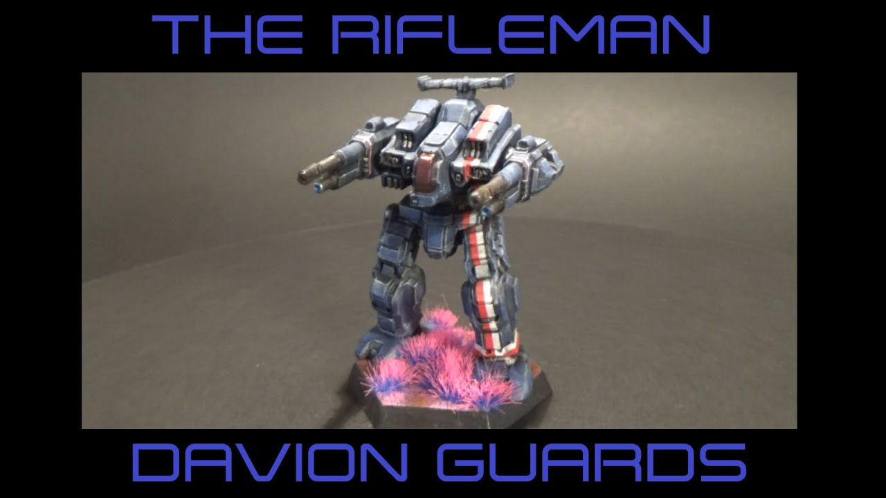 RIFLEMAN, PAINTING BATTLETECH. Davion Guards paint scheme - YouTube