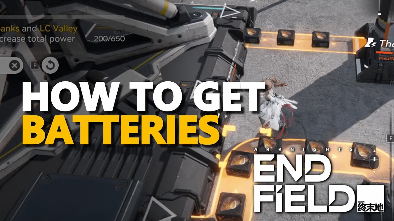 How to get Batteries Arknights Endfield - YouTube