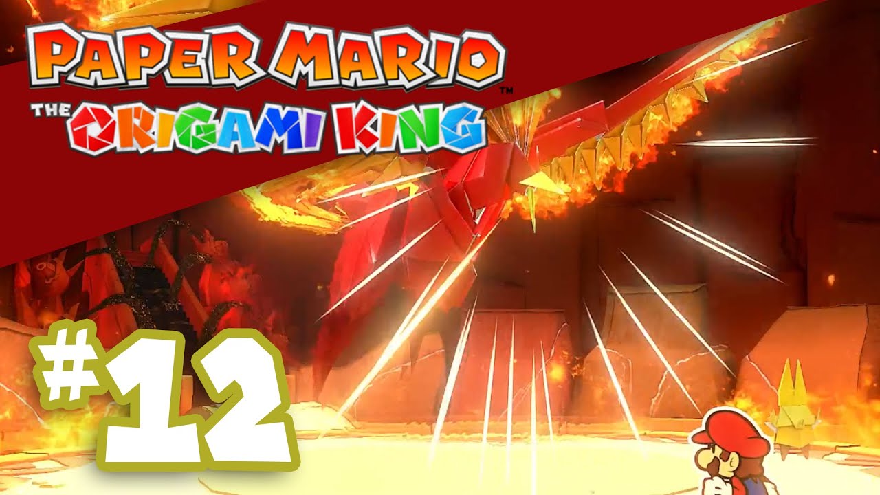 Paper Mario Origami King Part 12: Fire Vellumental - YouTube