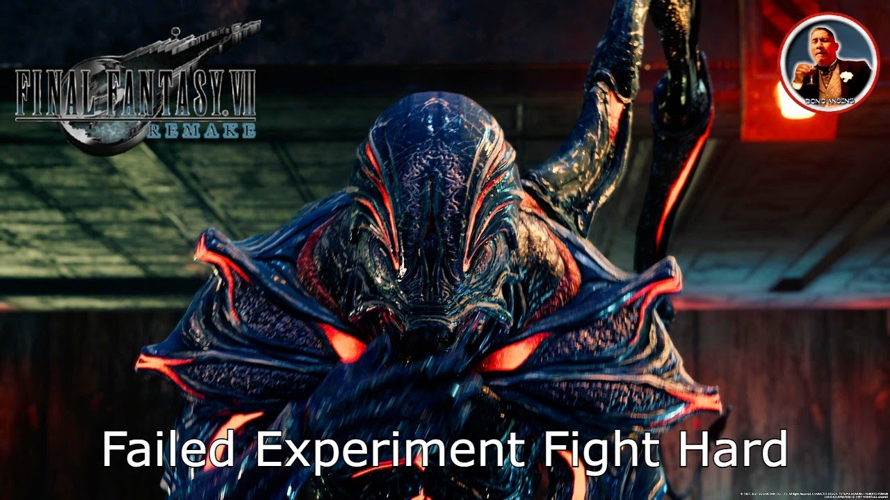 FINAL FANTASY VII REMAKE - Failed Experiment Fight Hard - YouTube