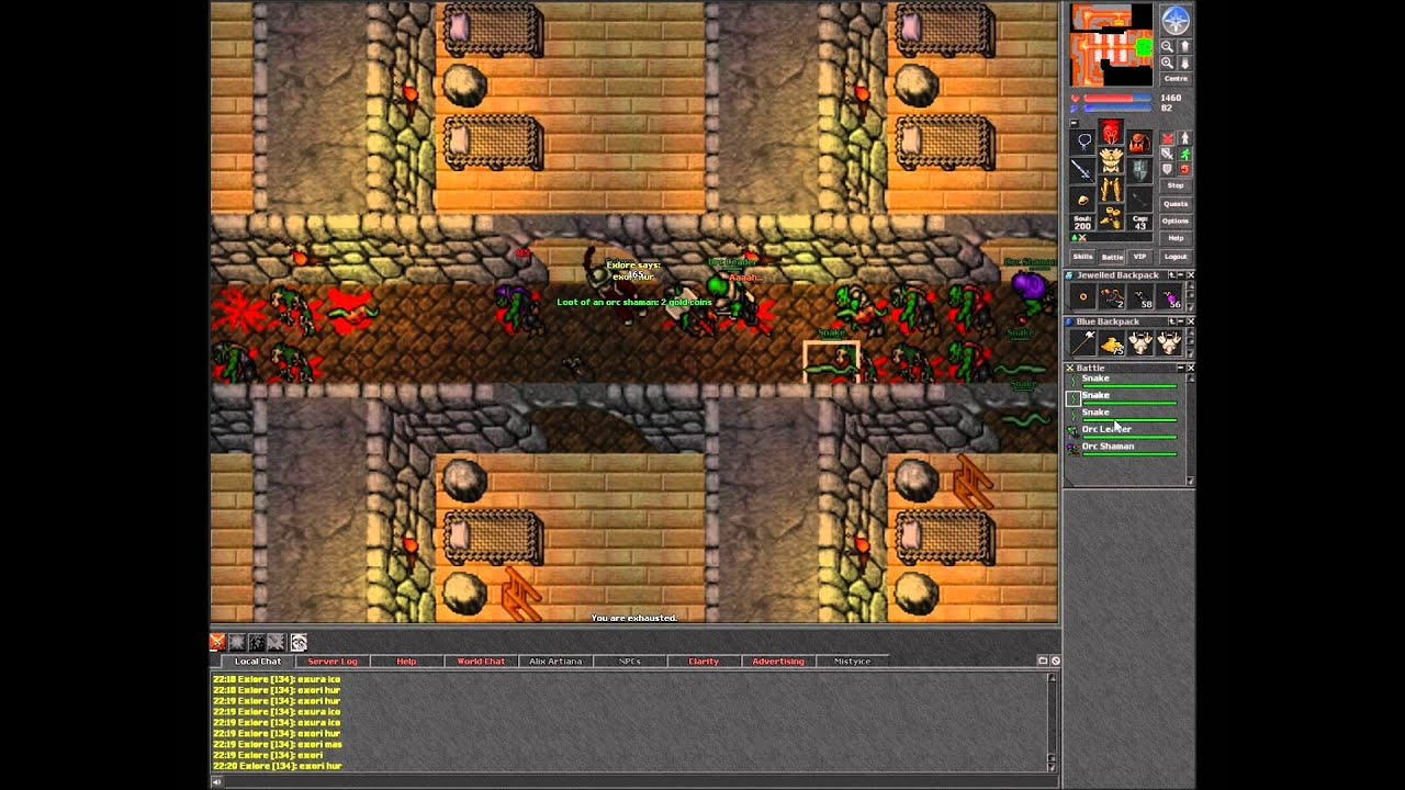 Lets Play Tibia #3 - Orc Fortress Quest - Part 2 of 2 - YouTube