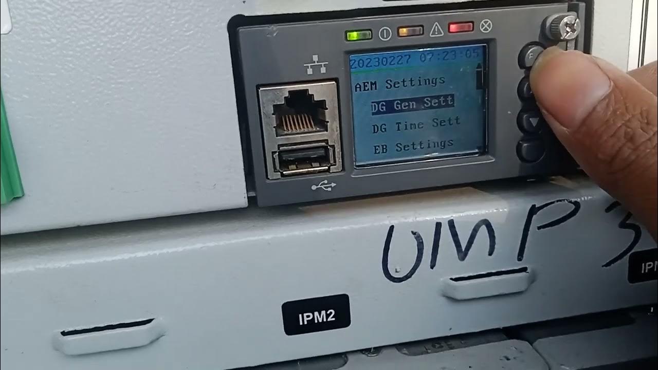 How to set DG Start trigger voltage setting of M530B controller Vertiv Emerson - YouTube
