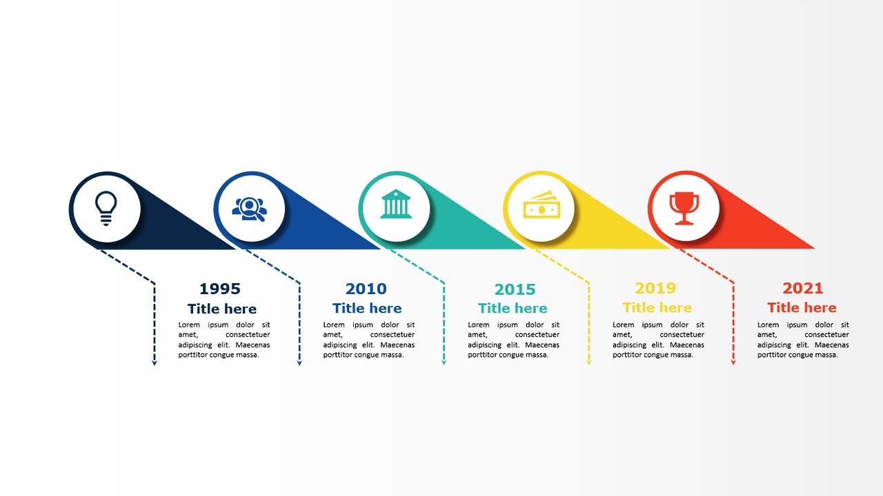 5 Options Timeline Slide in PowerPoint - YouTube