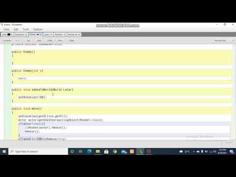 Proses Pembuatan Game Rocket War - GREENFOOT Tugas Remedial PBO - YouTube