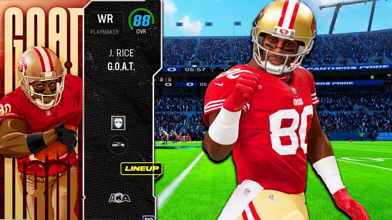 Jerry “GOAT” Rice Catches EVERYTHING in Madden 24! - YouTube