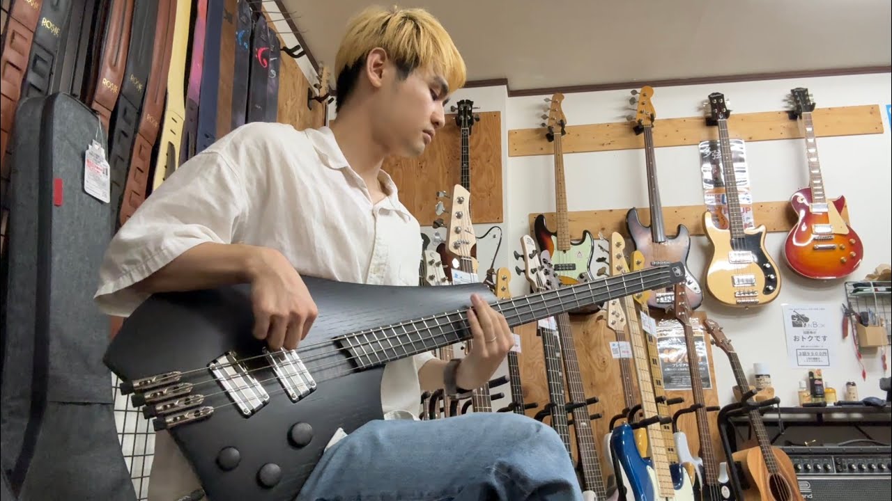【試奏】meta guitars / Veil-B4 Medium Scale Anthracite - YouTube