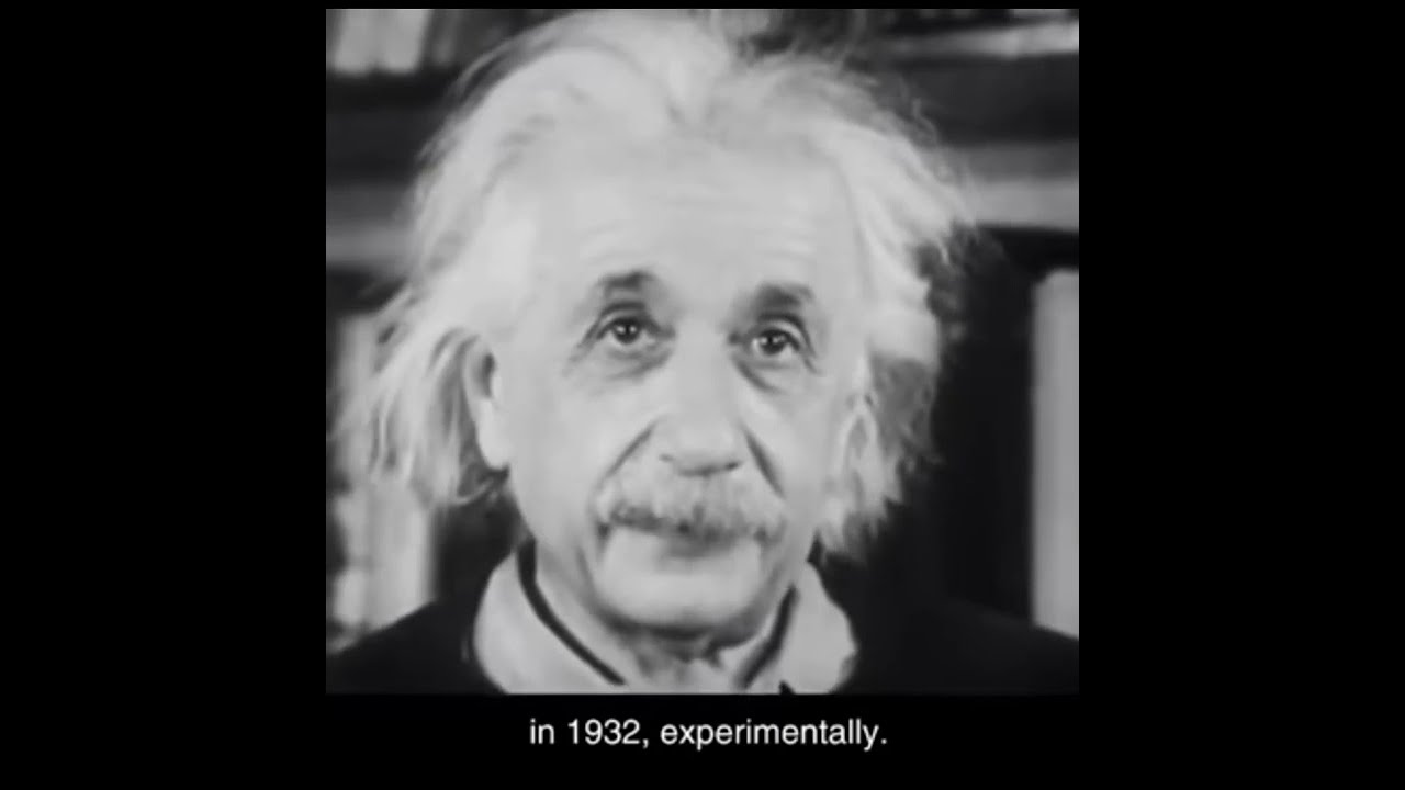 Albert Einstein Explaining E=MC 2, 1905 - YouTube
