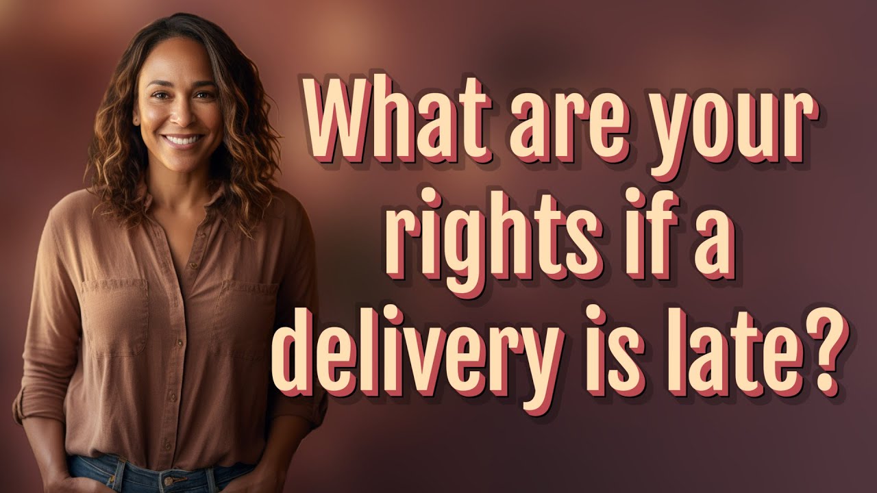 What are your rights if a delivery is late? - YouTube